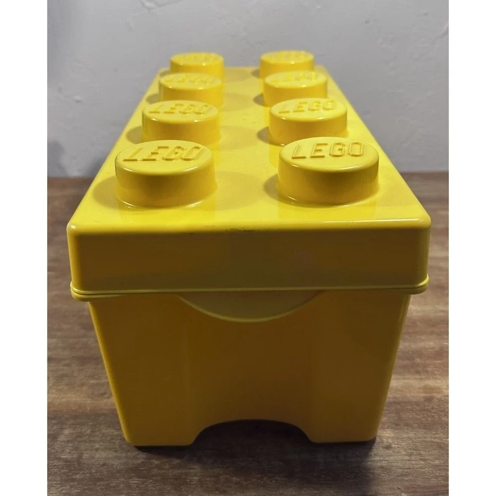 Lego | Toys | Lego Yellow Brick Large Storage Case 8 Stud Plastic Bin ...